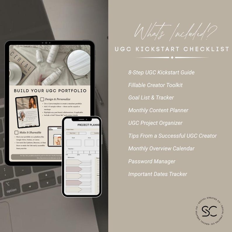 UGC Kickstart Checklist: Beginner's Guide & Planner (digital Download) - Etsy