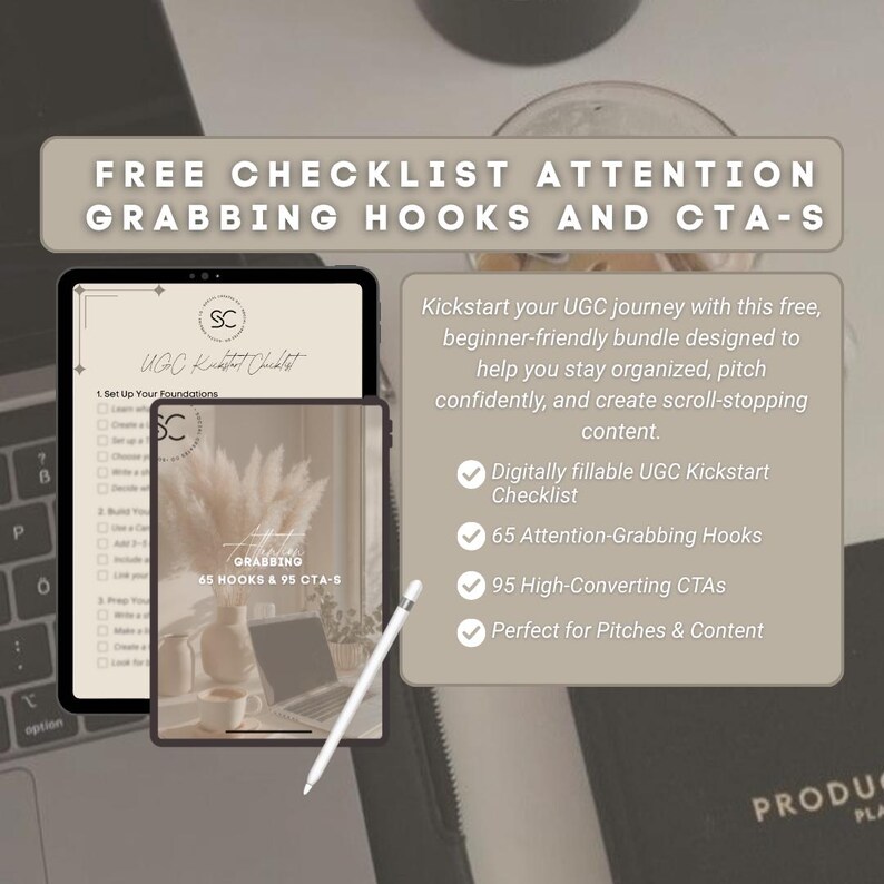 UGC Kickstart Checklist: Beginner's Guide & Planner (digital Download) - Etsy