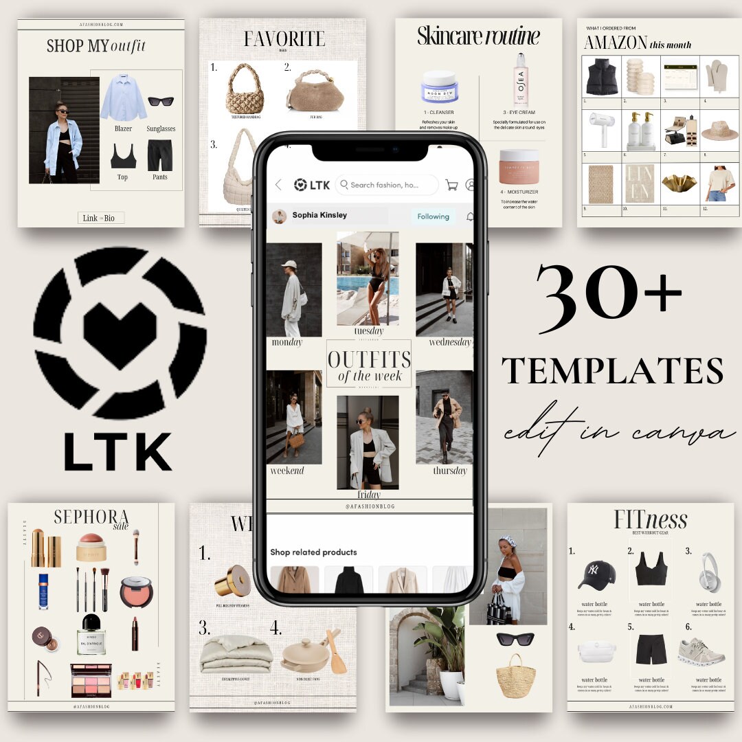 LTK Template 30 Editable LTK Canva Template LTK Top Seller Canva Template Ltk Collage Ltk ...