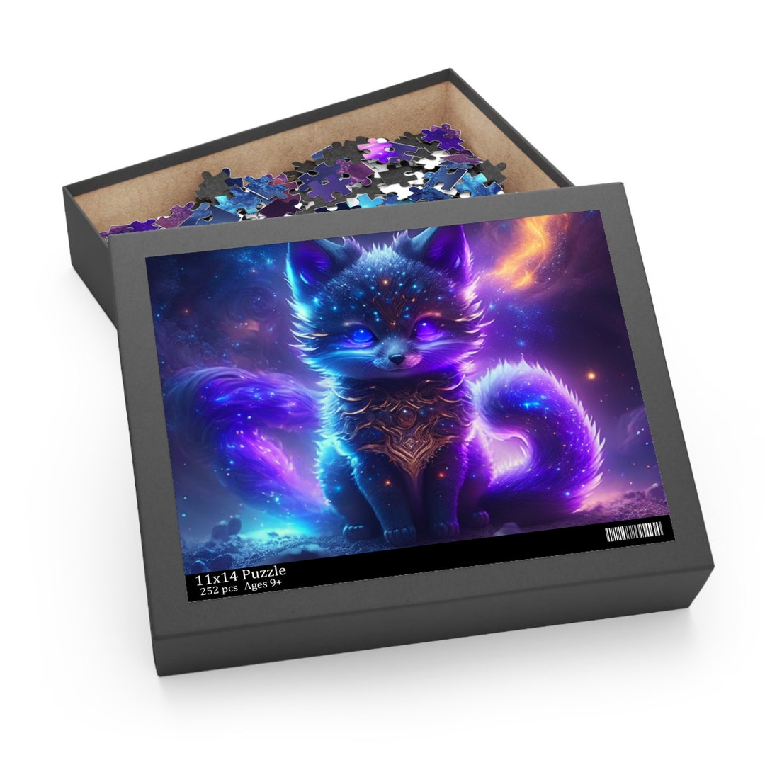 Illuminating Fox Puzzle 120, 252, 500-piece - Etsy