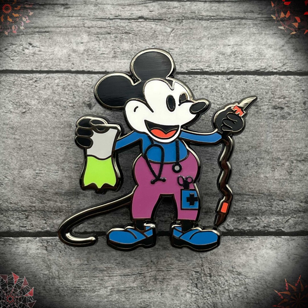 Enamel Pin Mickey Mouse Medical Nurse, Medical Professional Pin, Nurse ...