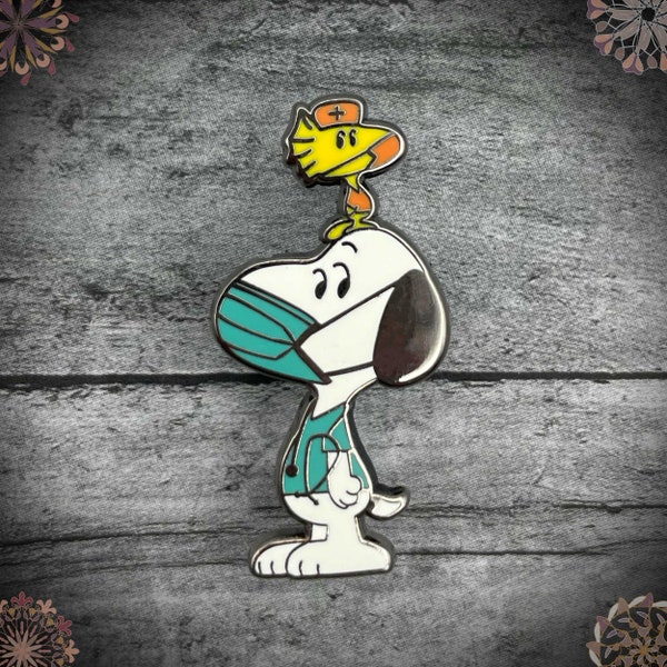 Snoopy Nurse Pin - Etsy
