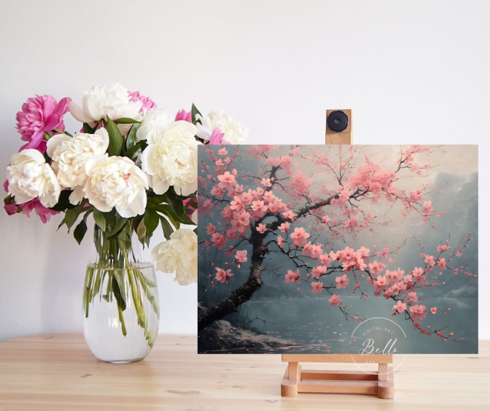 Cherry Blossom Tree by the Water, Delicate Flowers, Riverscapes ...