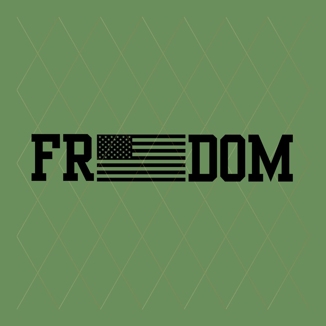 Freedom American Flag SVG: Patriotic Sublimation Design (5 Pack) - Etsy