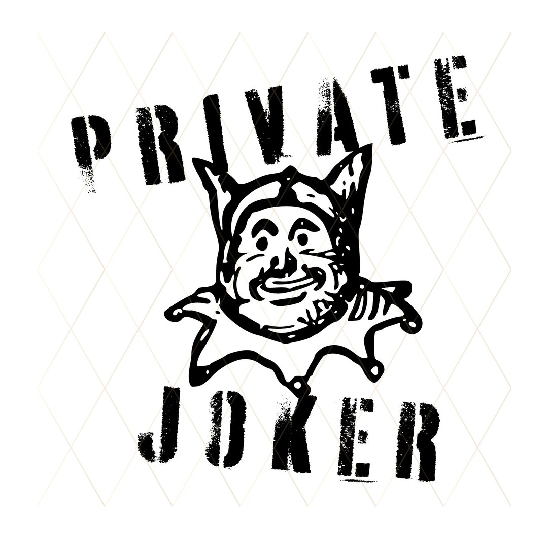 Private Joker SVG: Patriotic Military Veteran File (digital Download ...