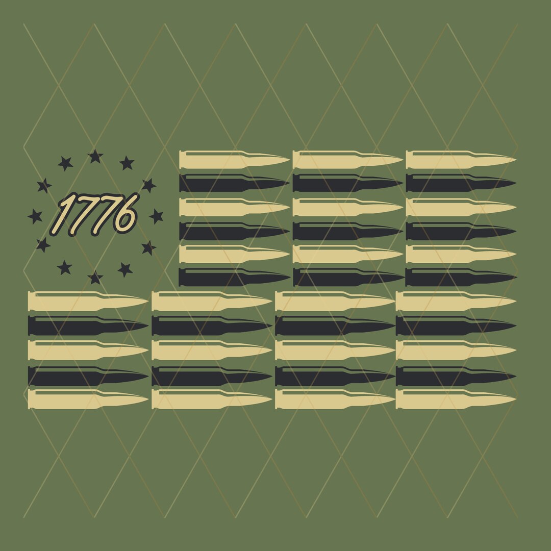 Bullet Flag SVG PNG, Freedom Svg, Flag Svg, Faith Svg, Patriot Svg Flag File, Trump Svg ...