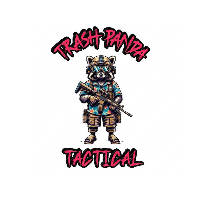 Trash Panda Tactical SVG: Military Raccoon Design (digital File) - Etsy UK