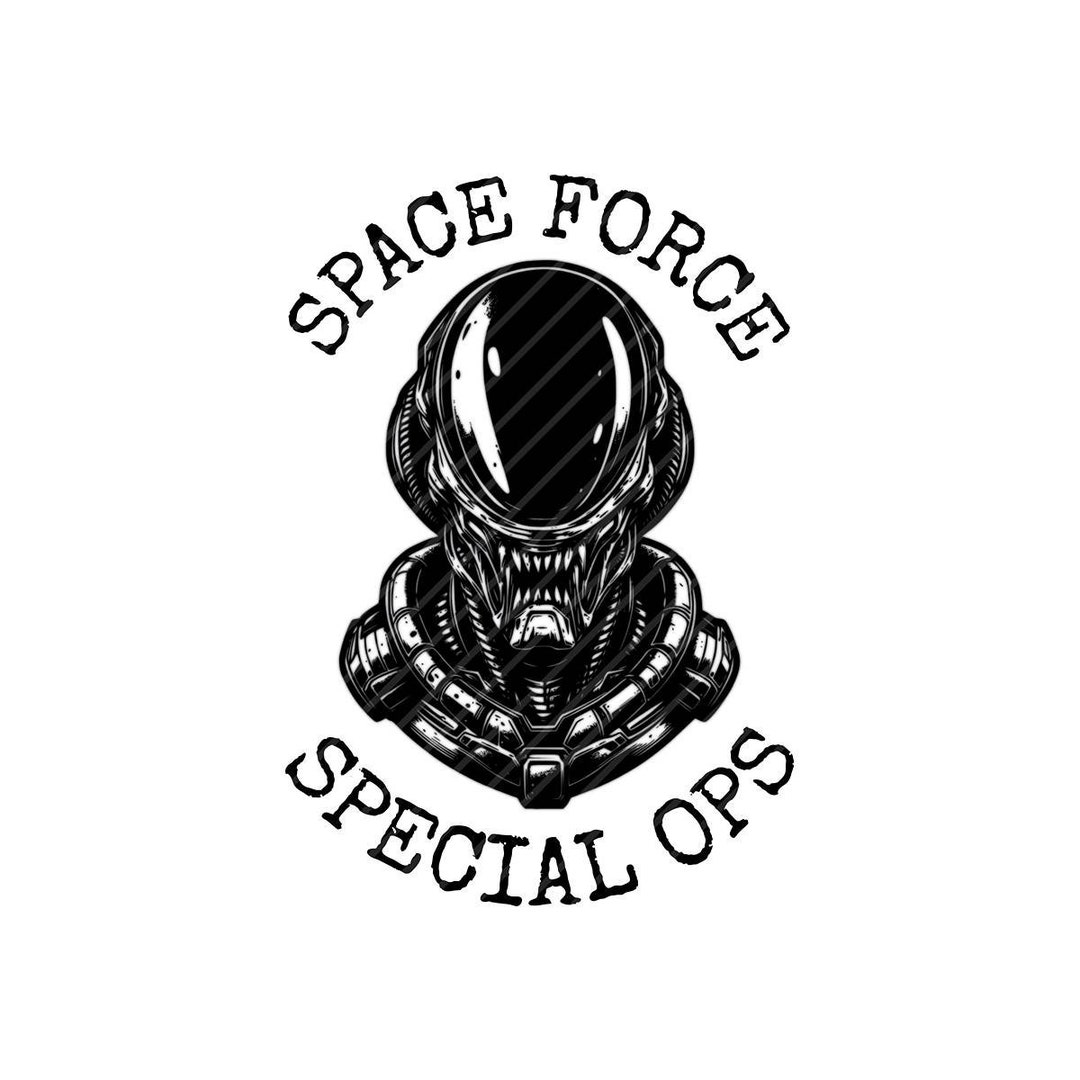Space Force Alien SVG PNG: Military Cricut Silhouette Files - Etsy