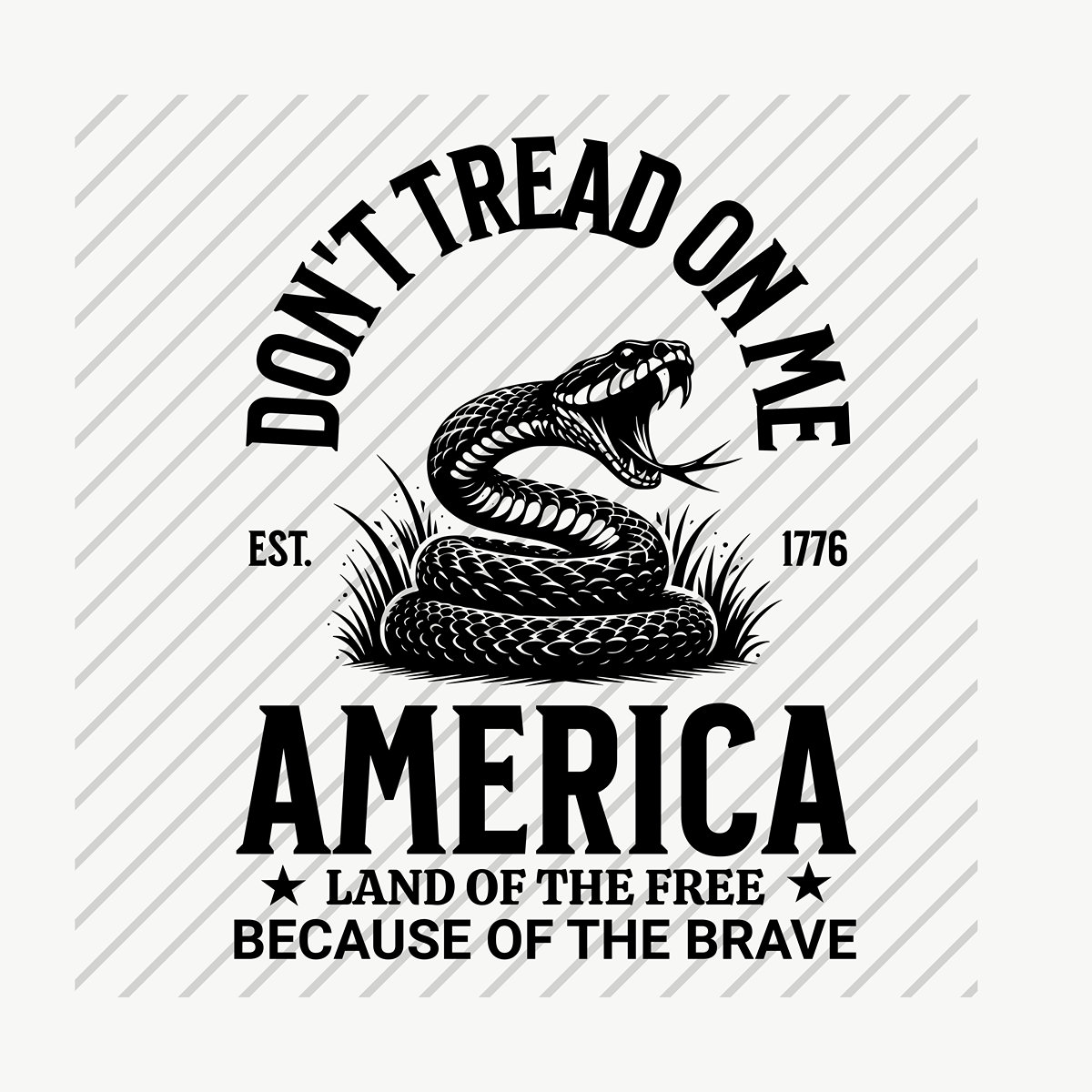Gadsden Snake SVG, Don't Tread on Me, Patriotic American Flag (digital ...