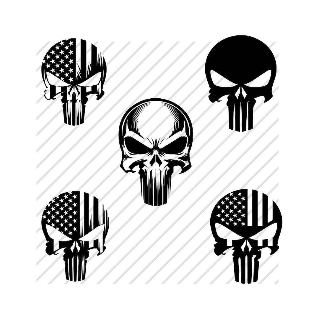 The Punisher Flag Svg, Punisher Svg, Punisher Skull Svg, Skull Svg ...
