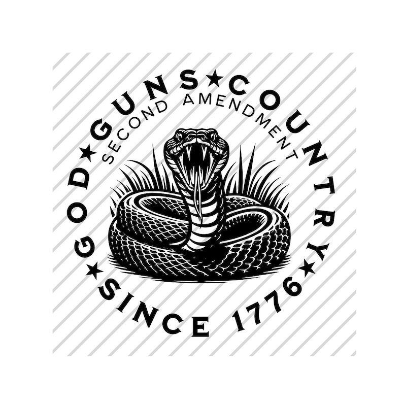 God Guns Country Rattlesnake SVG, Patriotic Design (PNG, SVG) - Etsy