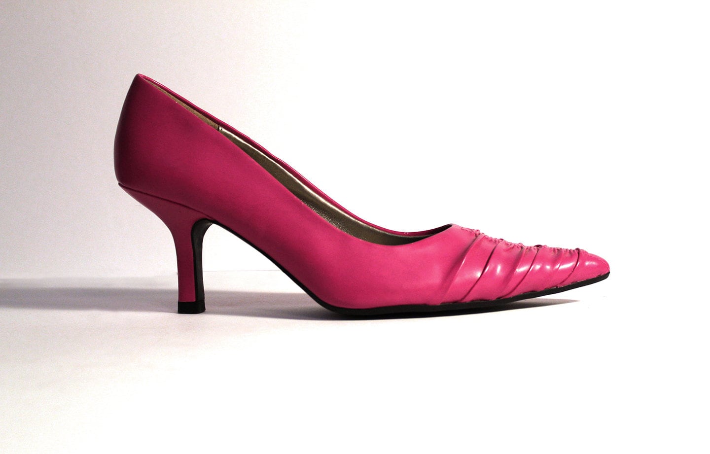 RARE Hot Pink Pointy Pumps With Kitten Heels, 50’s Style Women’s Shoes ...
