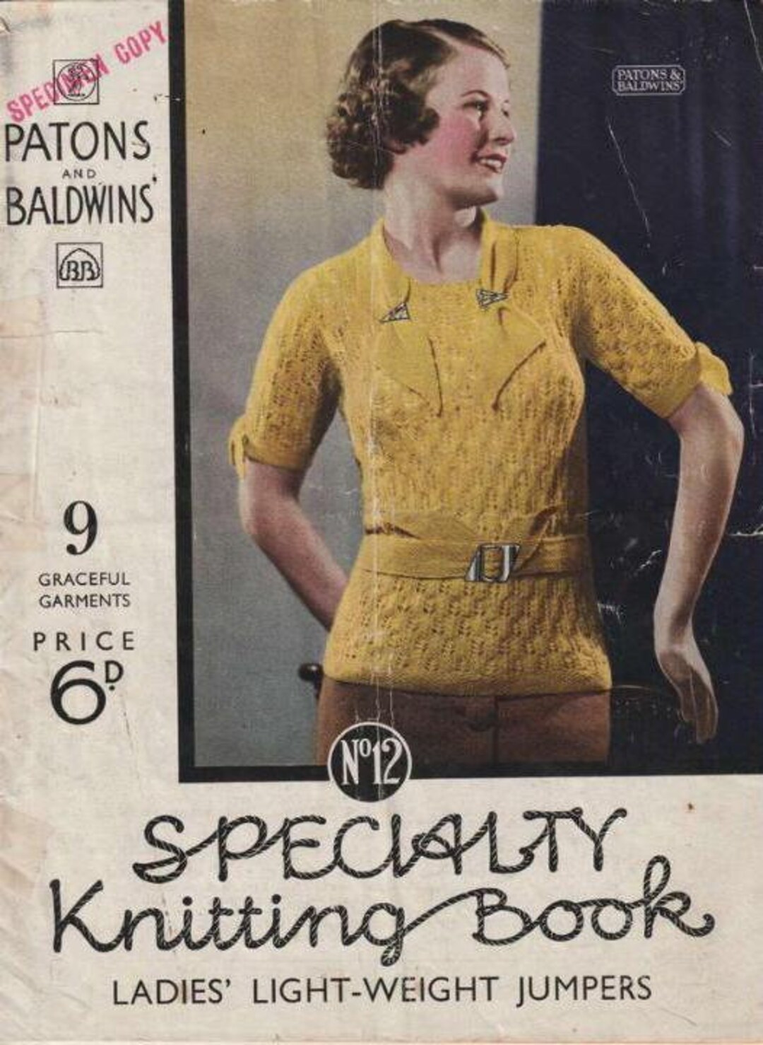 Vintage Patons Specialty Knitting Book No 12 - Digital Download Only - Etsy