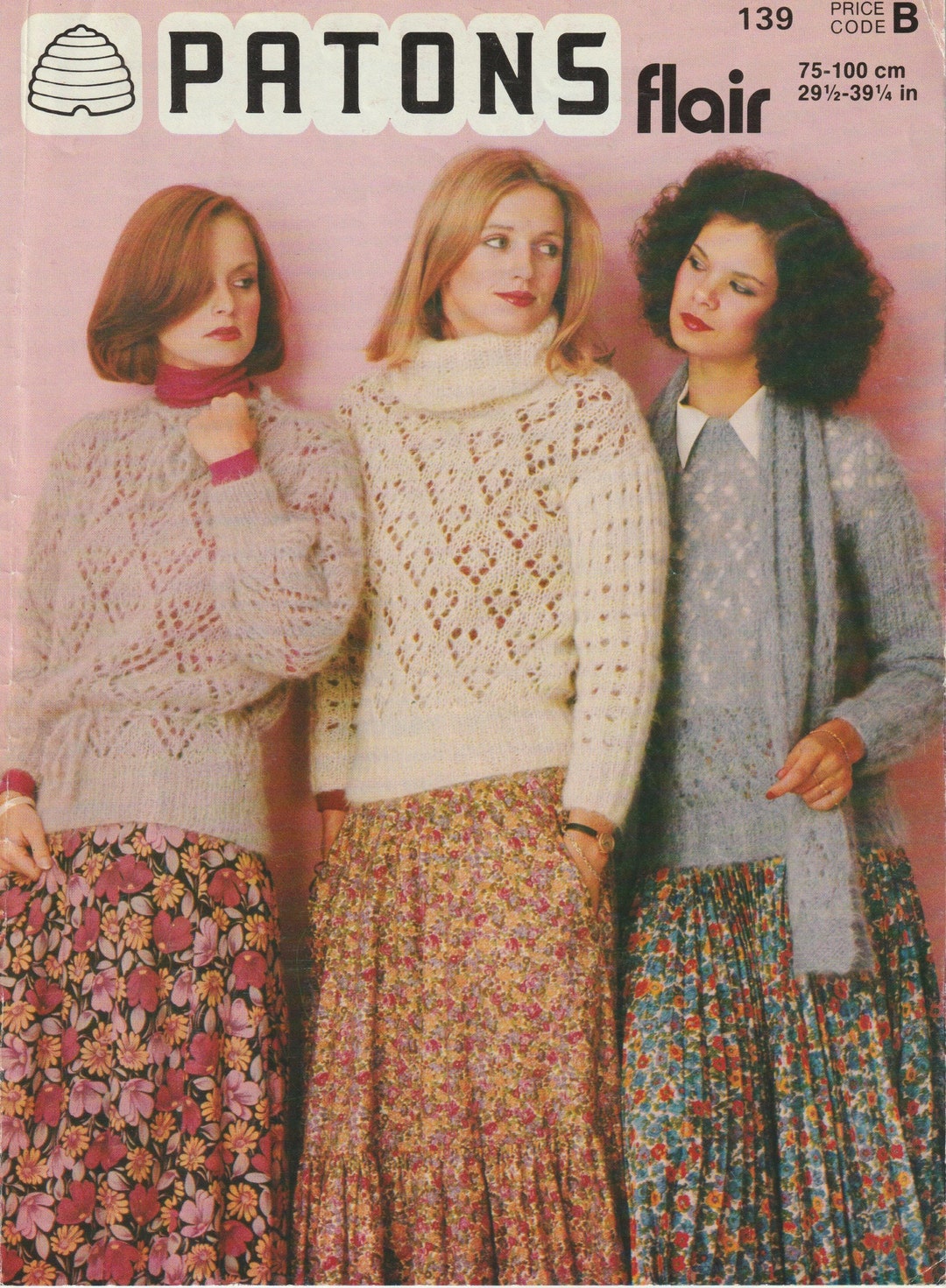 Vintage 1980's - Patons Flair Knitting Pattern Book 139 - Digital ...