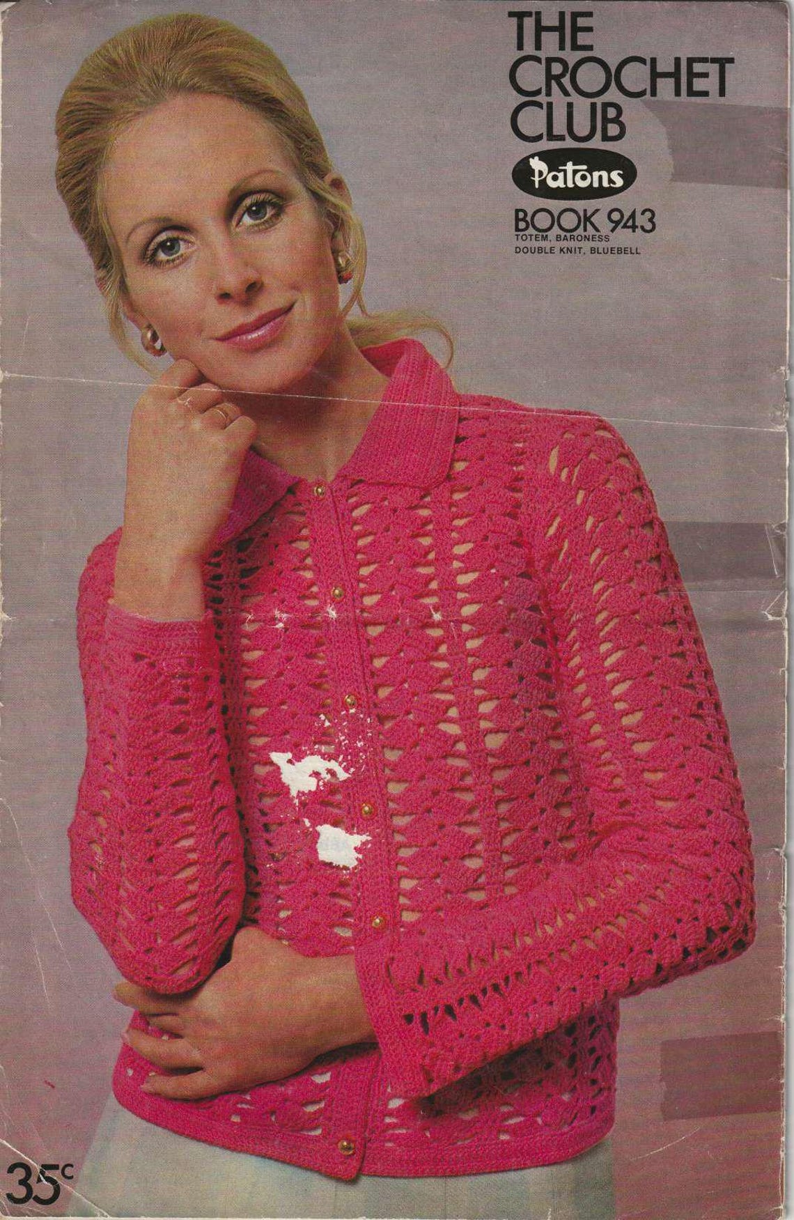 Vintage 1970's Patons - the Crochet Club Pattern Book No 943 - Digital ...