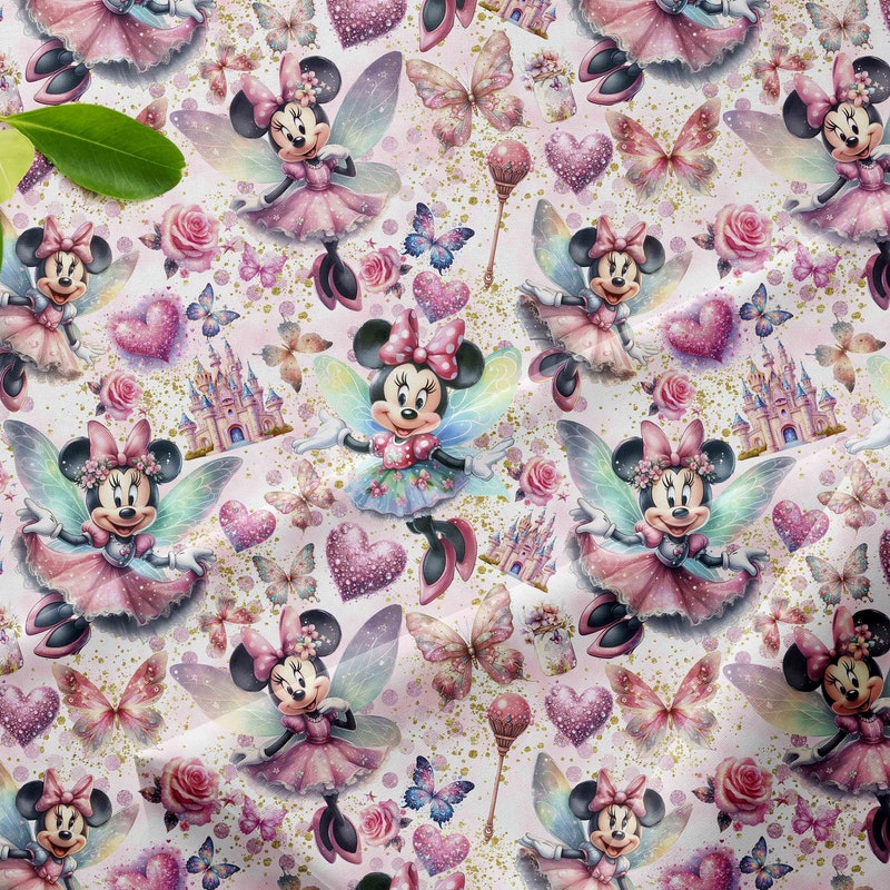 Minnie Mouse Pink Panel - Etsy
