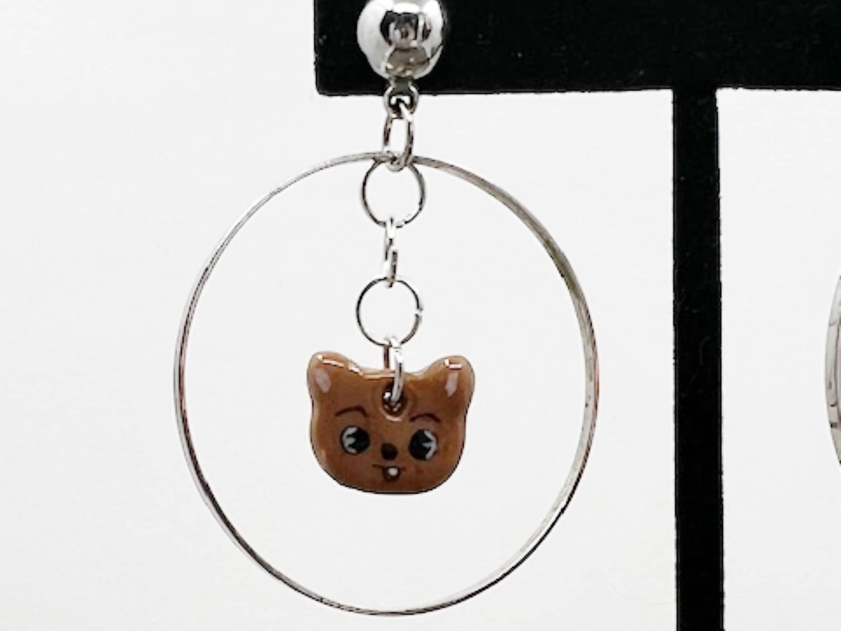 Stray Kids SKZOO Han Quokka Inspired Earrings - Etsy