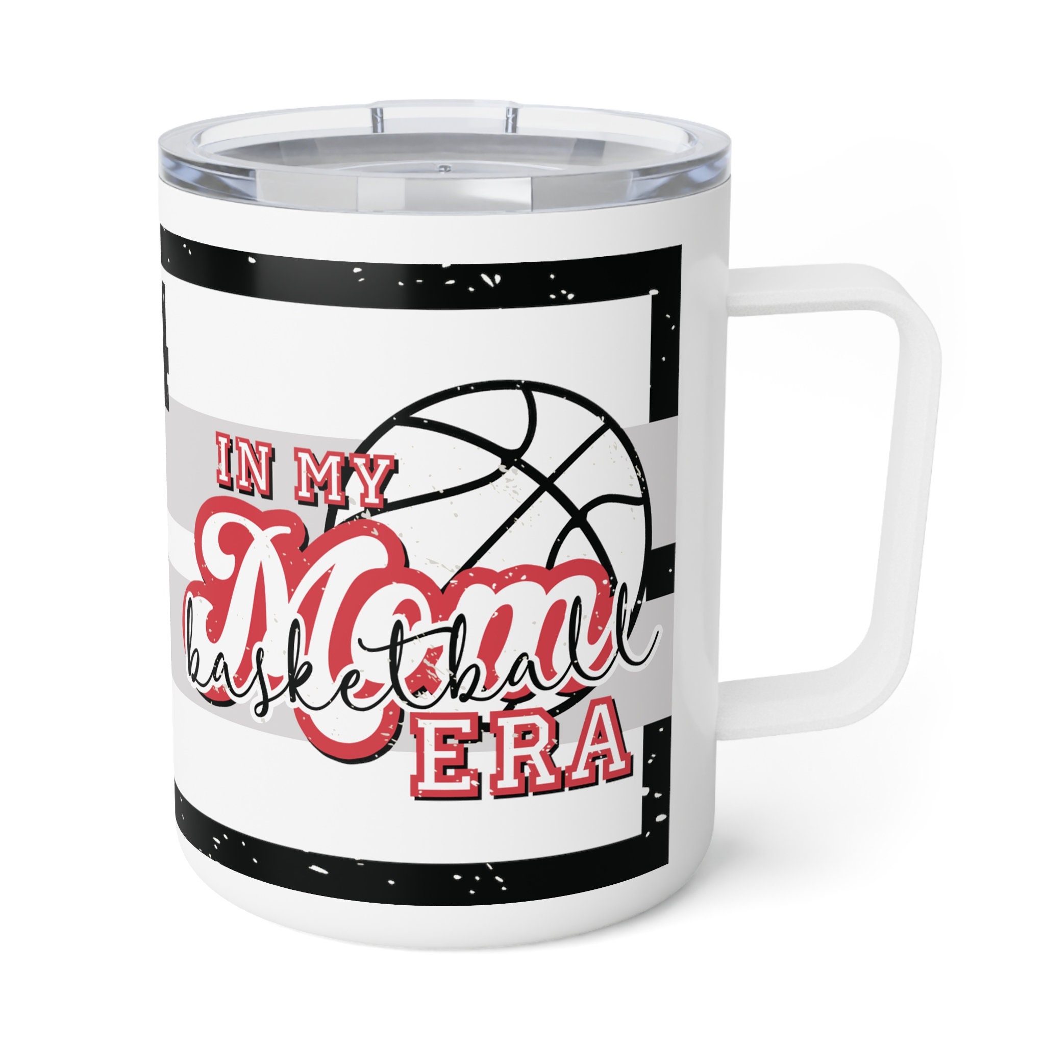 Personalized Basketball Mom Era Insulated Coffee Mug, Coffee Basketball ...