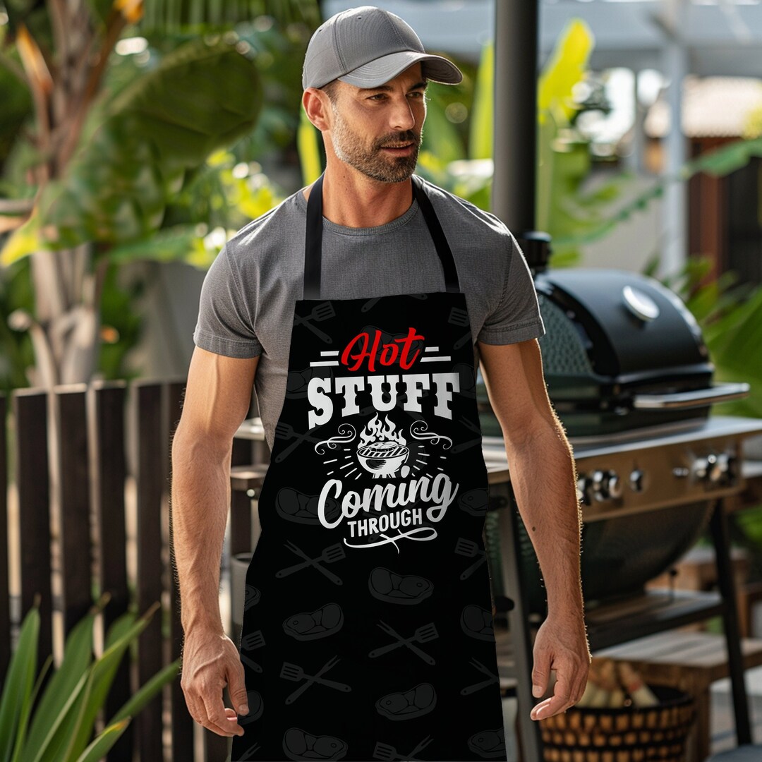 Funny BBQ Apron Father's Day Gift, BBQ Chef Apron Funny Mom for ...