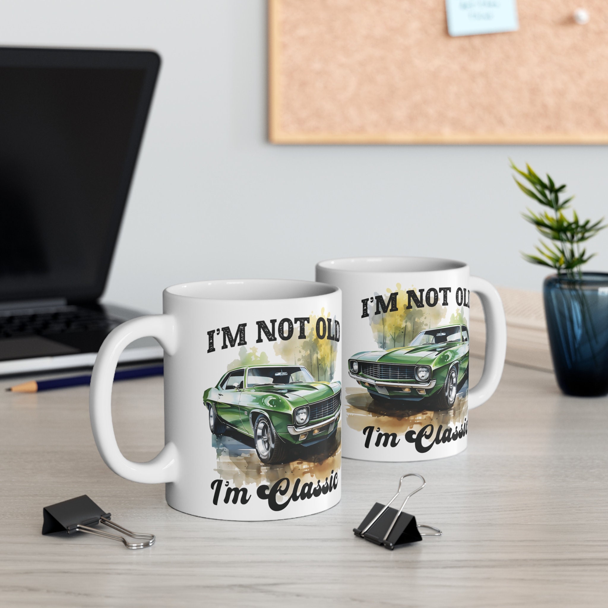 Classic Car Mug for Dad, Gift for Muscle Car Lover, Father's Day Gift ...