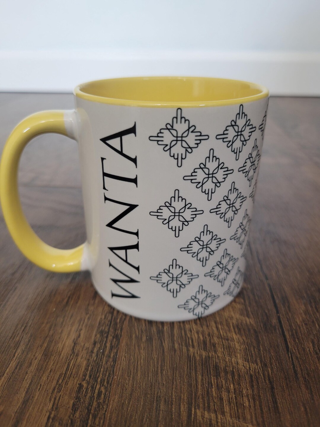 Personalized Funny Middle Finger Cup, Novelty Office Gift, Rude Mug ...