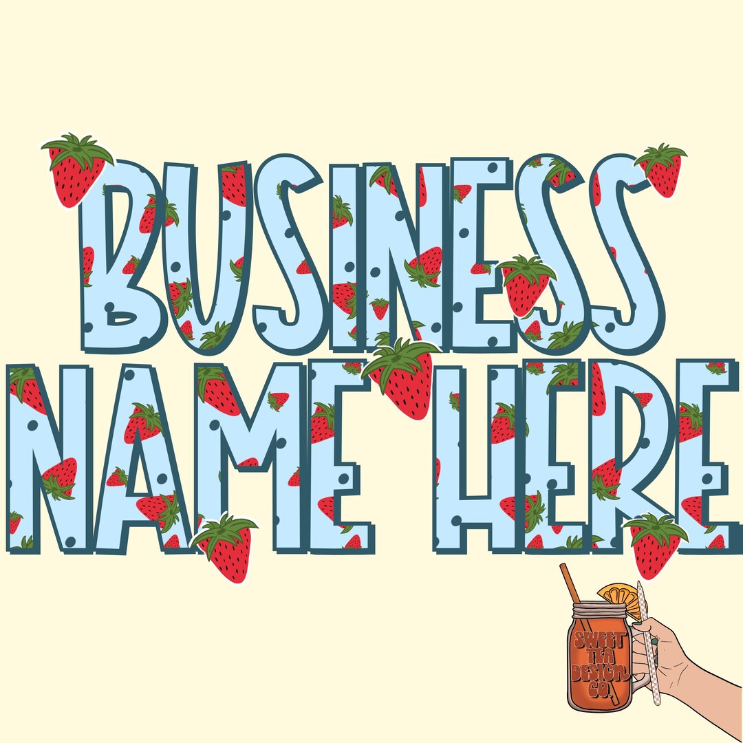 CUSTOM Strawberry Name PNG Digital Download- Custom Png, Custom Name ...