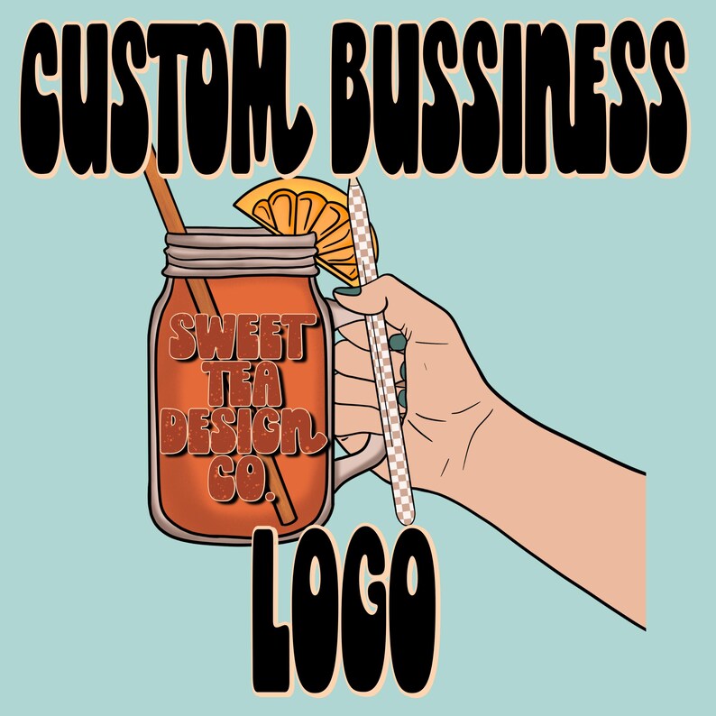 Custom Hand Drawn Business Logo DIGITAL DOWNLOAD Custom Small Business ...