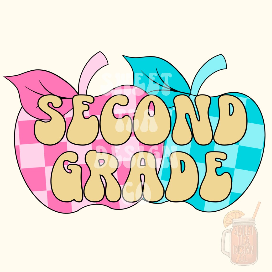 Back to School Checkered Apples BUNDLE - PNG - Back to School, Retro ...