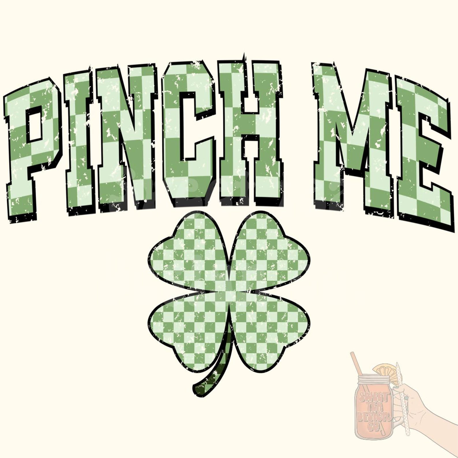 Pinch Me Checkered Varsity PNG Digital Download St Patrick’s Day Png ...
