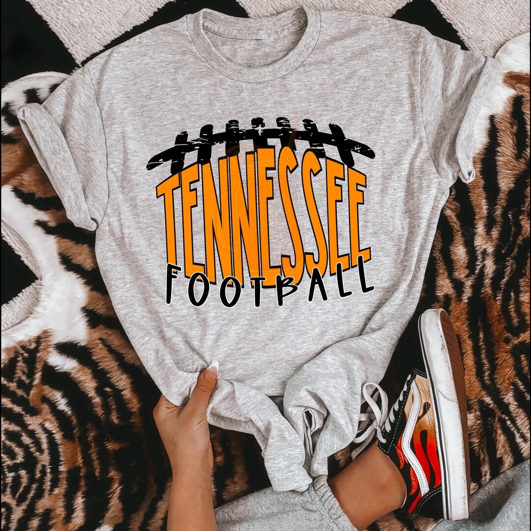 Tennessee Football Shaped Print - PNG - Grungy Football Season - Etsy