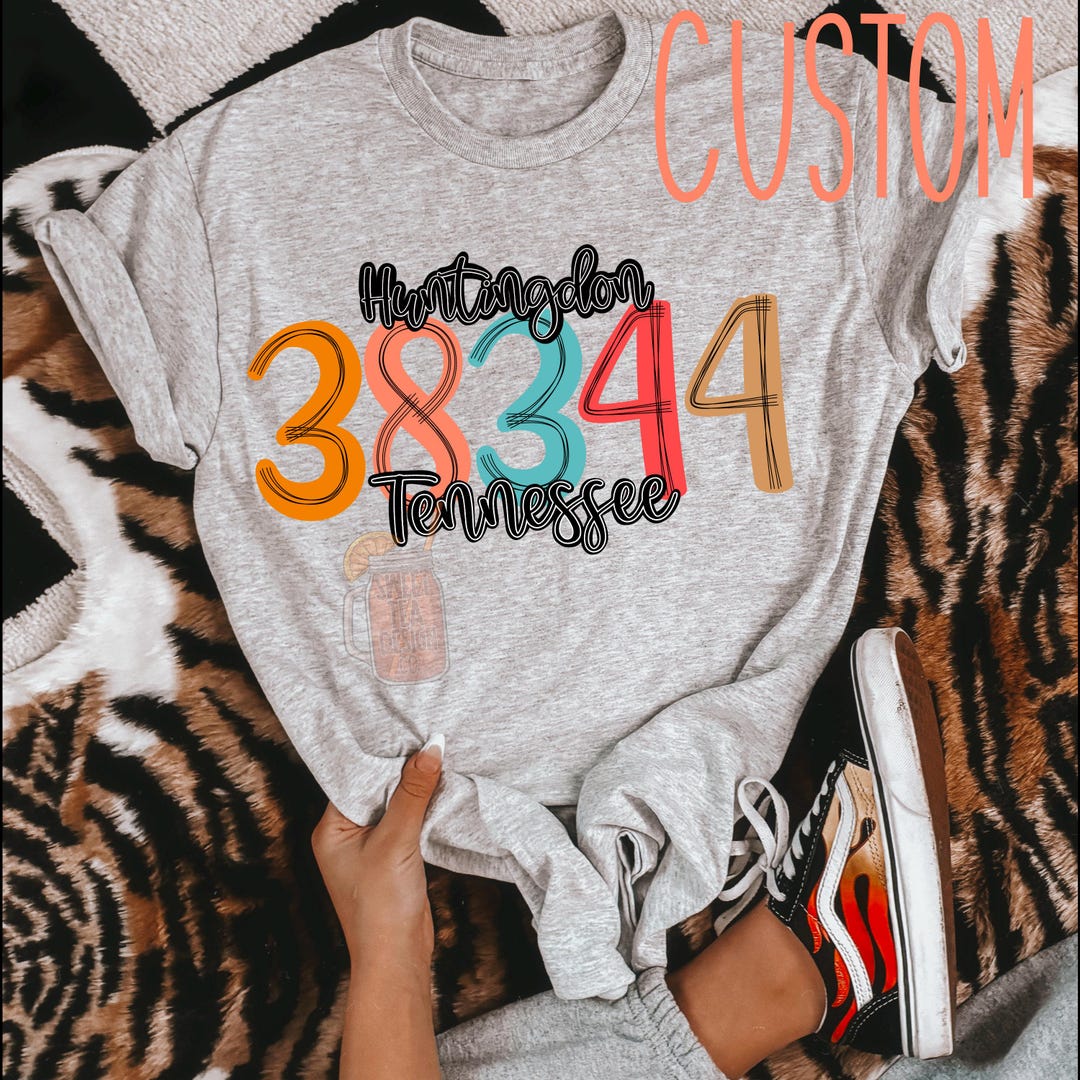 Custom Zip Code City and State - PNG - Made to Order Design! - Etsy