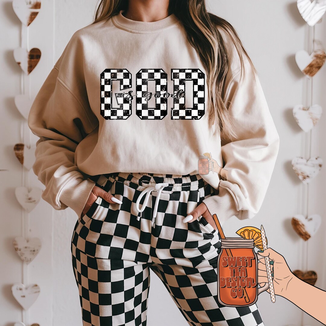 God is Good PNG Digital Download Checkered, Grunge Png, Faith Design ...