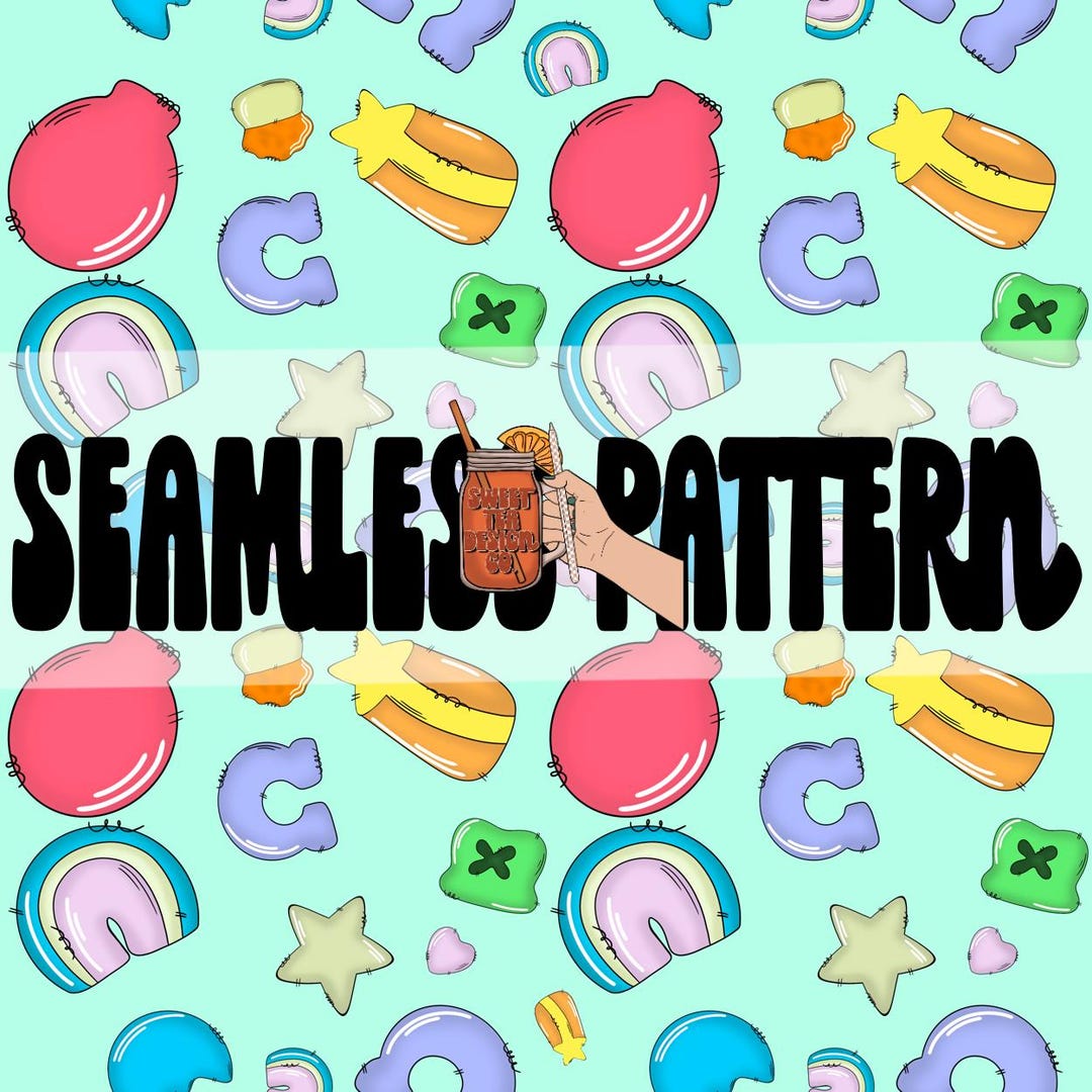 Lucky Charms Seamless Pattern PNG Digital Download Lucky Charms ...