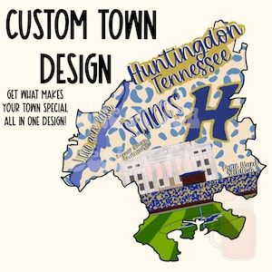 CUSTOM Town Support Design - PNG - Town Features and Uniqueness - Etsy