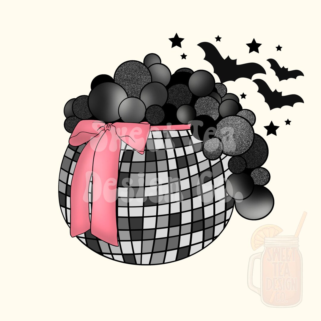 Halloween Disco Ball - PNG - Halloween, Preppy, Trendy, Disco Ball ...