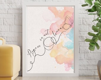 Progress is Not Linear Art Print - Etsy