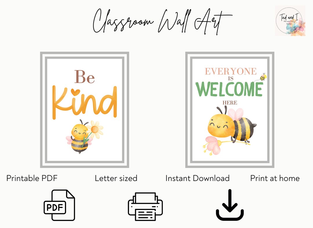 Bee Themed Classroom Art, Bee Themed Classroom, Elementary School, K-6 ...