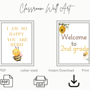 Bee Themed Classroom Art, Bee Themed Classroom, Elementary School, K-6 ...