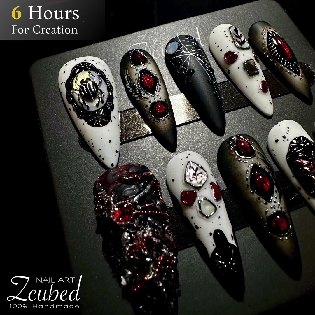 Lux 3D Sculpted Spider Net/bloody Dark/chasing Light Cat Eye ...