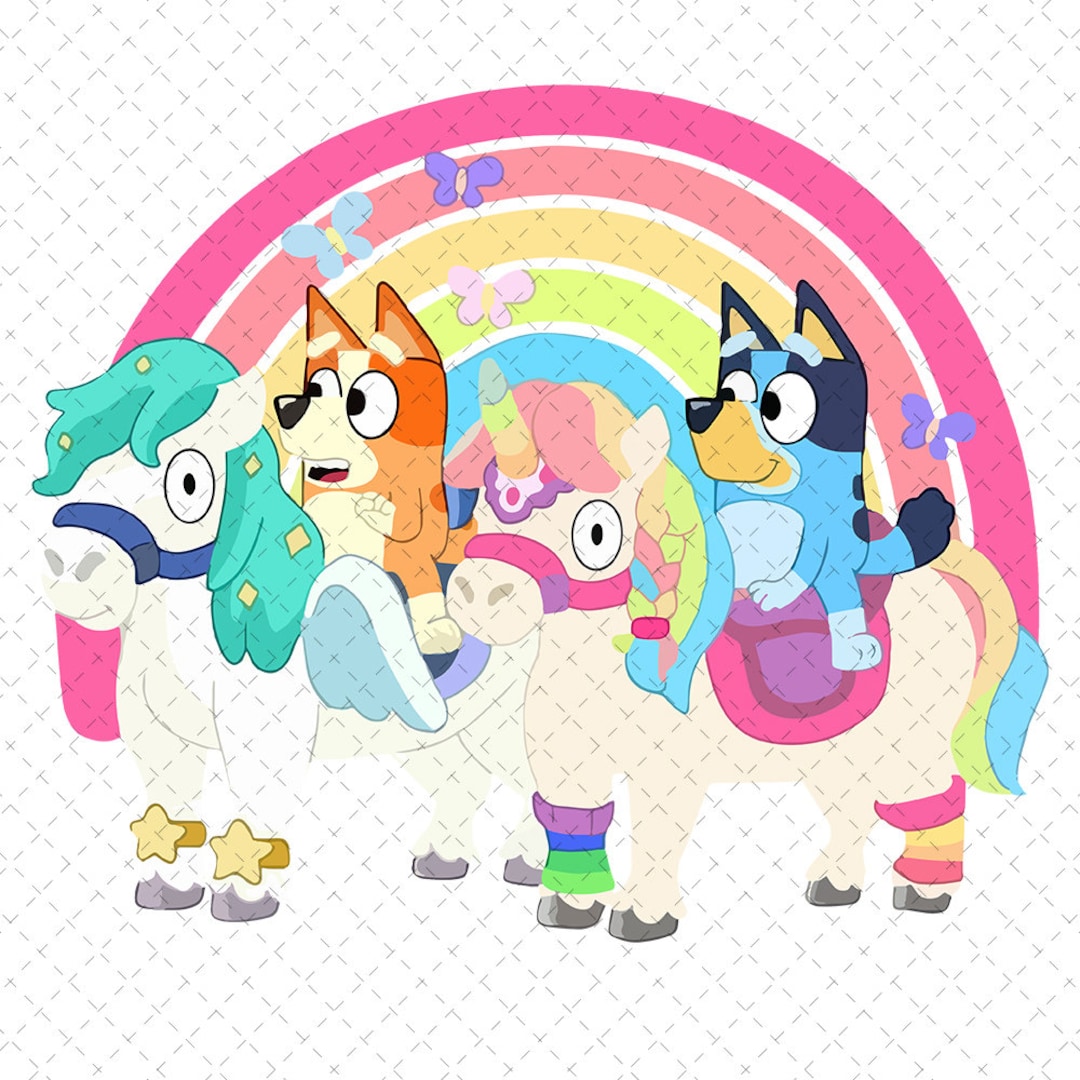 Bluey Unicorn Png, Bluey Friends Png, Bluey Png, Bluey Birthday Png ...