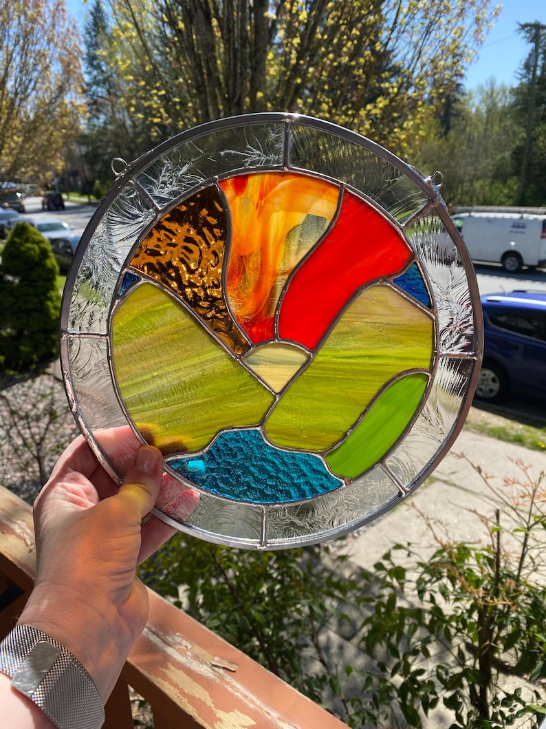 Circle Stained Glass Layout Frames - Etsy