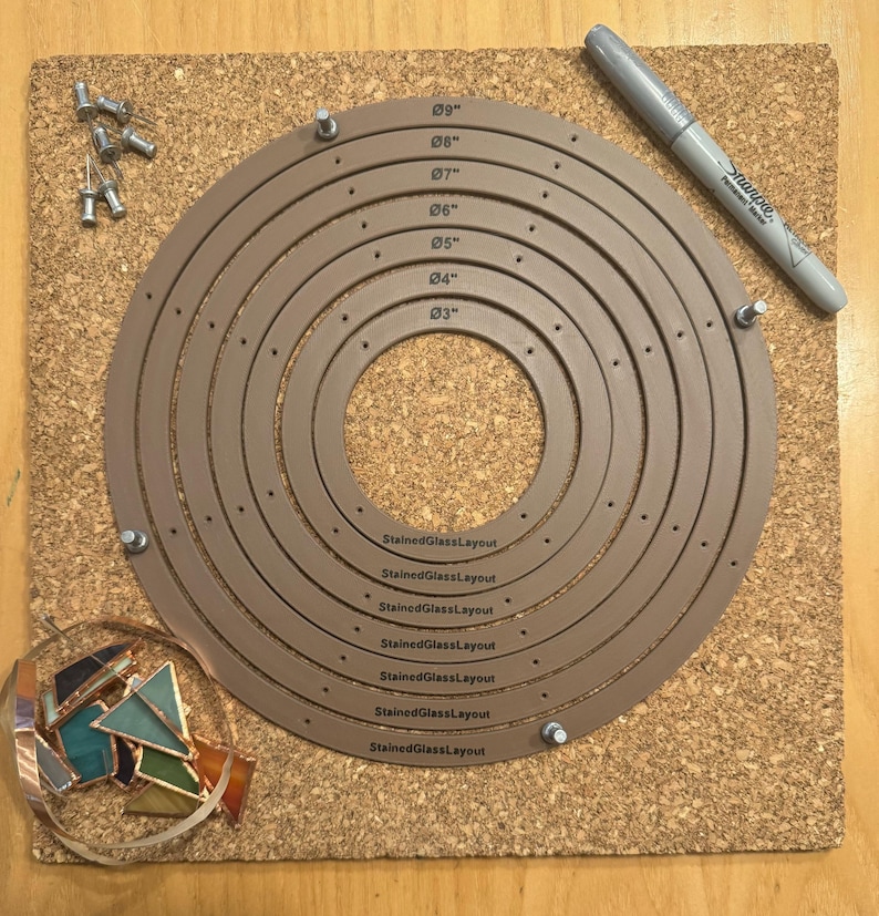 Circle Stained Glass Layout Frames - Etsy