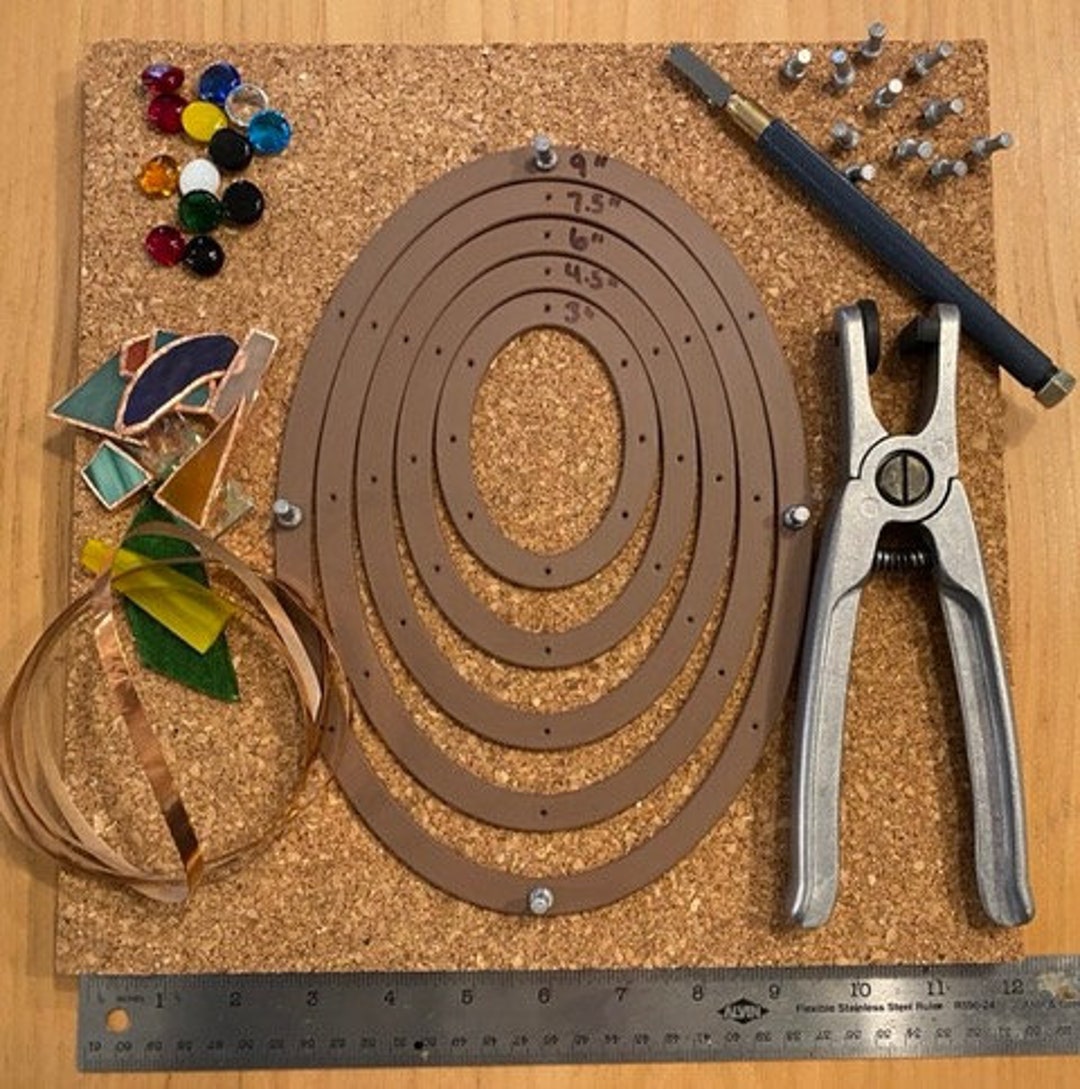 Oval Stained Glass Layout Frames - Etsy