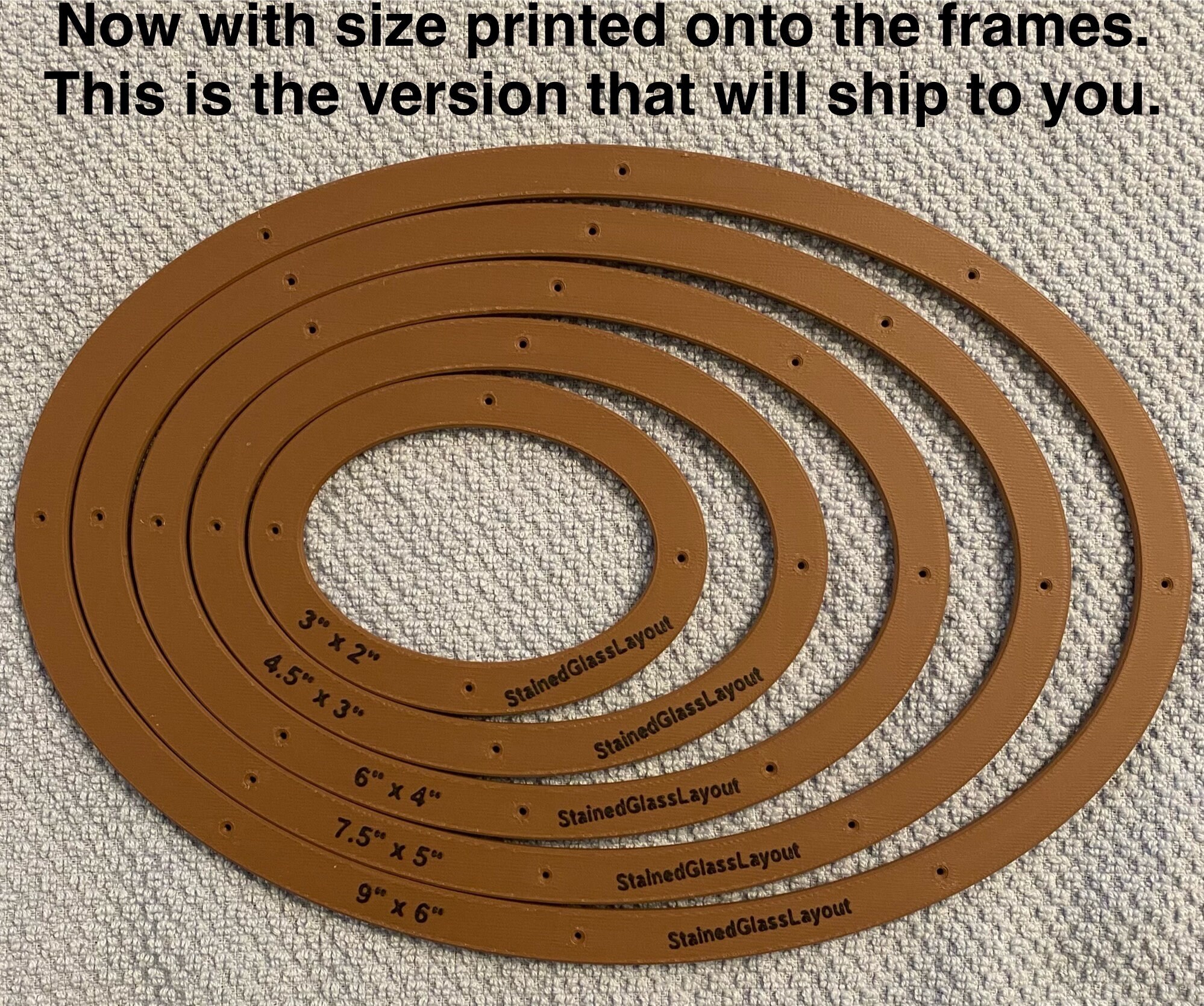Oval Stained Glass Layout Frames - Etsy