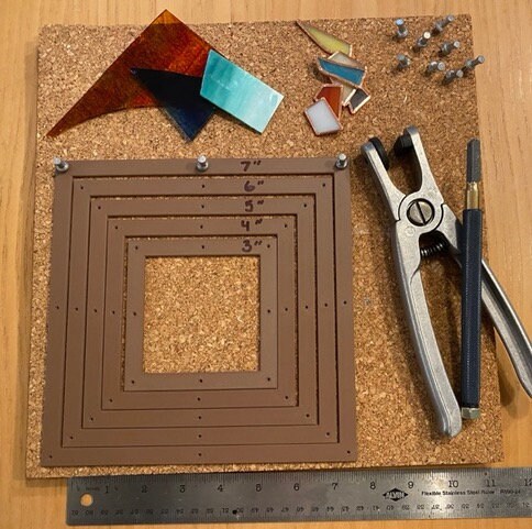 Square Stained Glass Layout Frames - Etsy