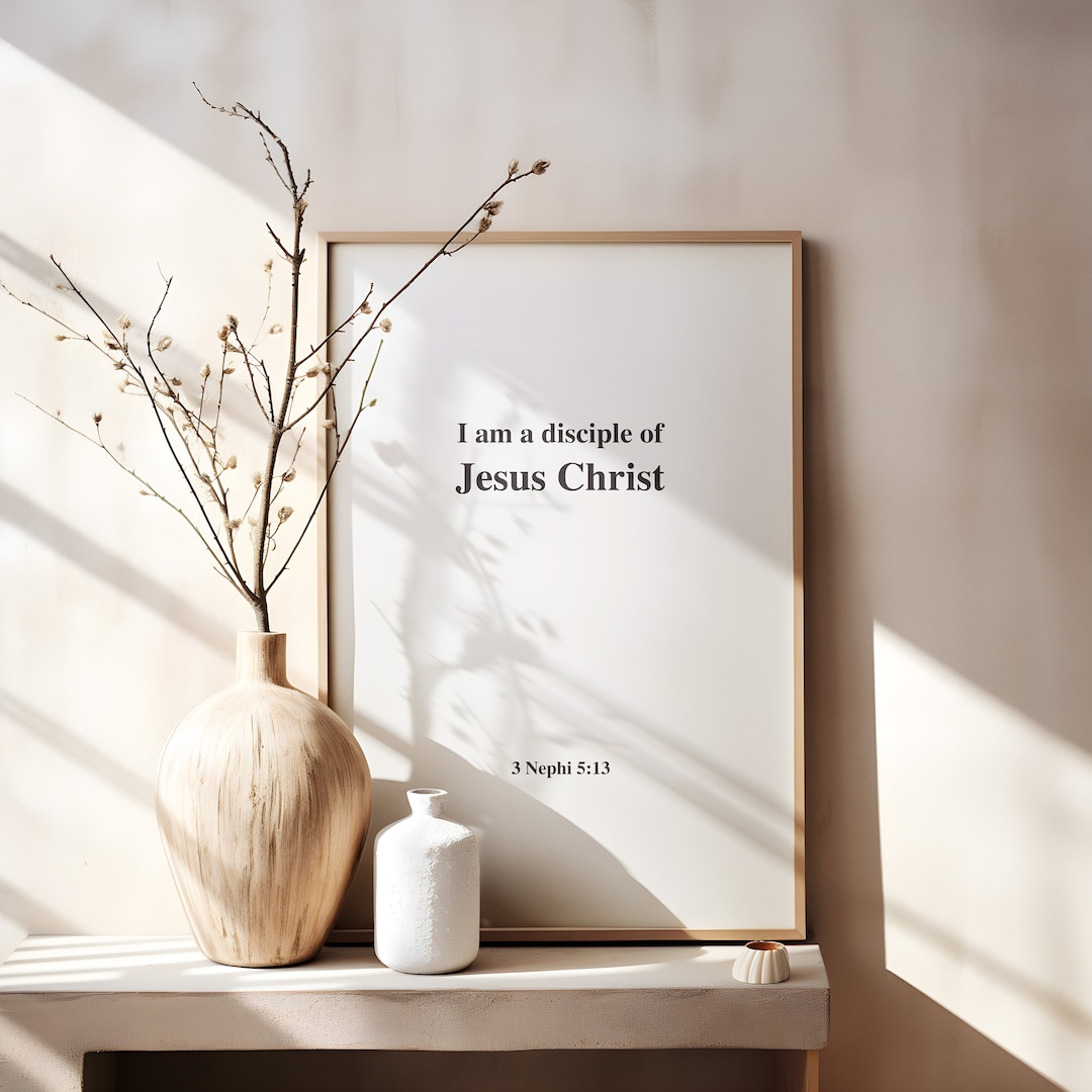 I Am a Disciple of Jesus Christ, Simple, Digital Download - Etsy