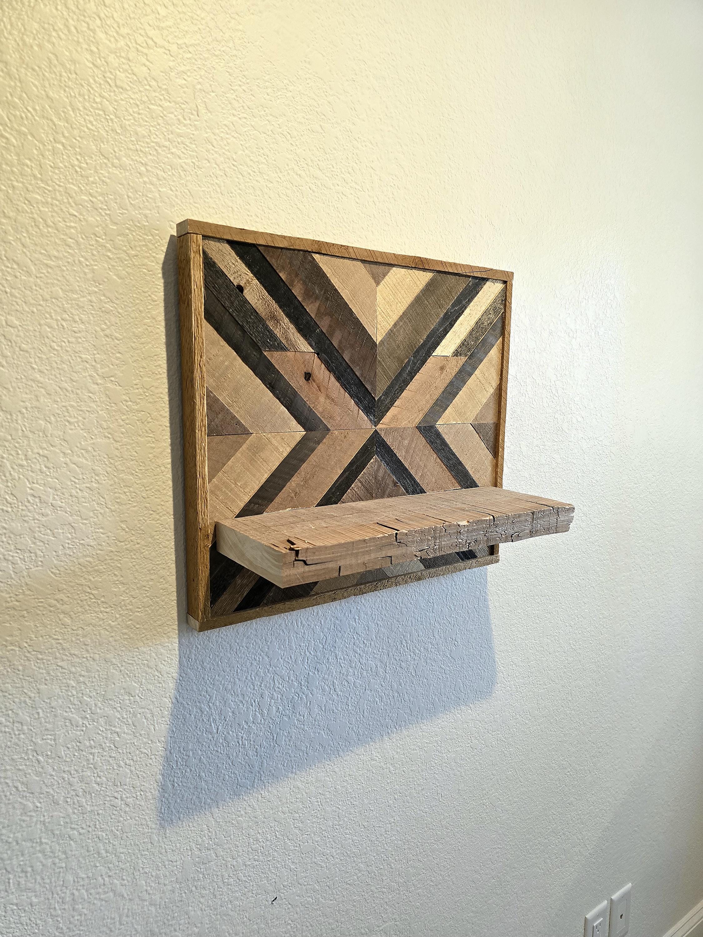 Wood Mosaic Skull Display Shelf - Etsy