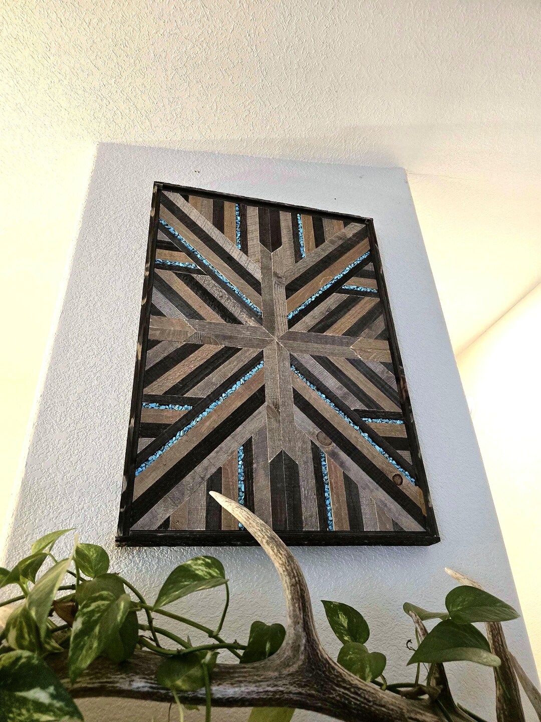 Large Elk Euro Mounting Plaque With Turquoise Inlay - Etsy