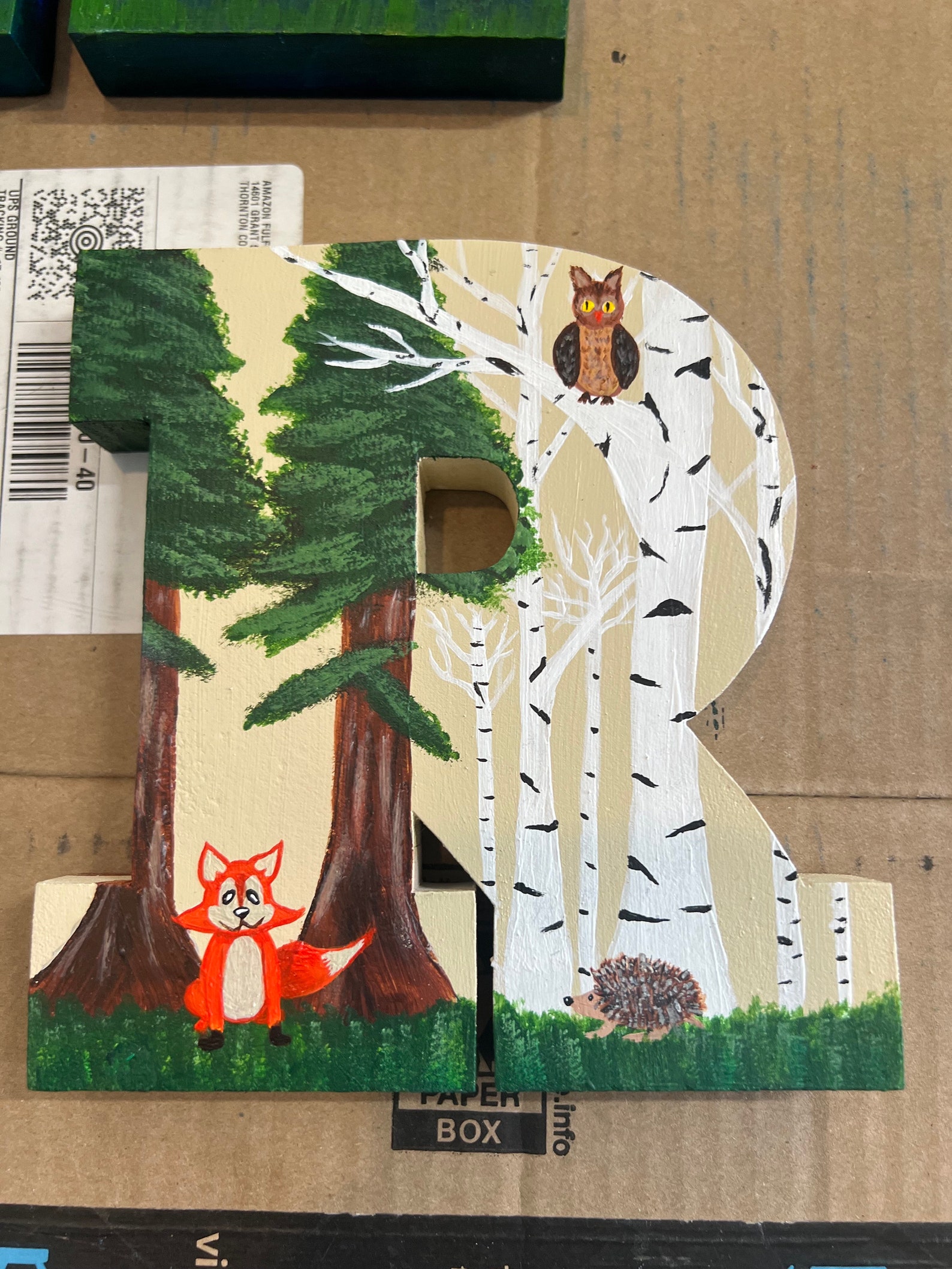 6" Wooden Letter | Letters Kids Room | Custom Sign | Baby Shower Gift ...