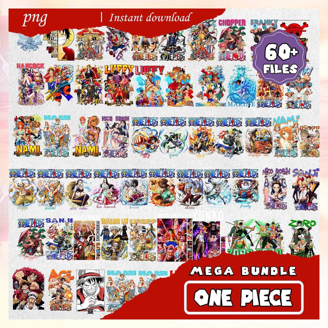 Mega One Piece Svg Bundle, Anime Svg, Anime Vector, Anime Cutfile ...